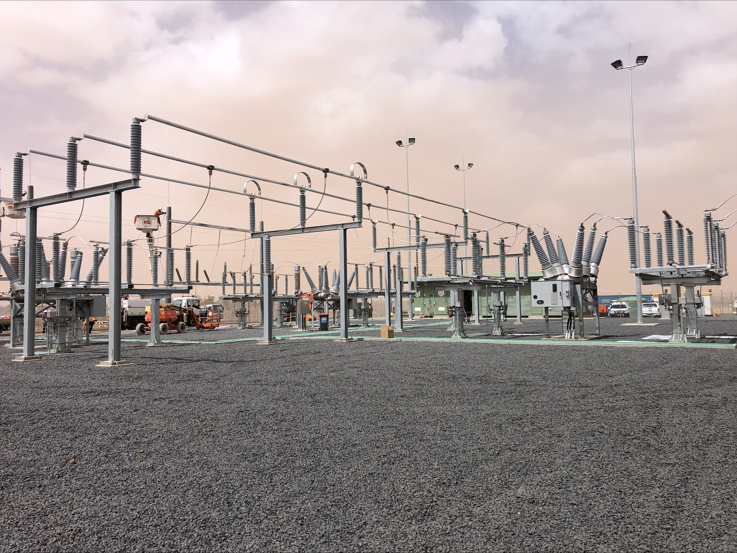 Nevertire Solar Farm's 132kV Substation Switchgear with Essential Energy